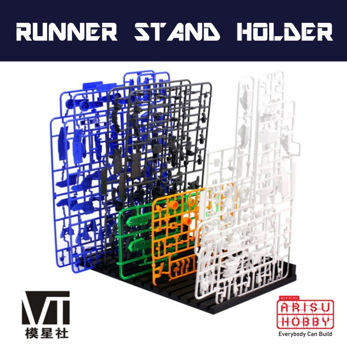 Jual Stationery Runner Stand Holder Rack Organizer Gundam Tempat Runner ...