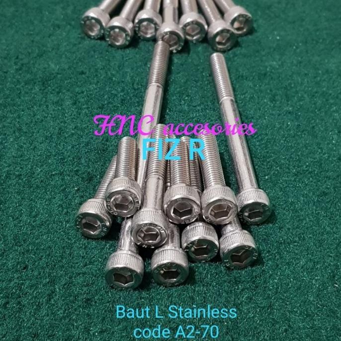 Jual Baut L Stainless Baut Set Calter FIZ R | Shopee Indonesia