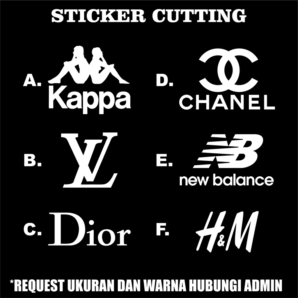 Jual STIKER BRAND FASHION ATAU OUTDOOR CUTTING | Shopee Indonesia