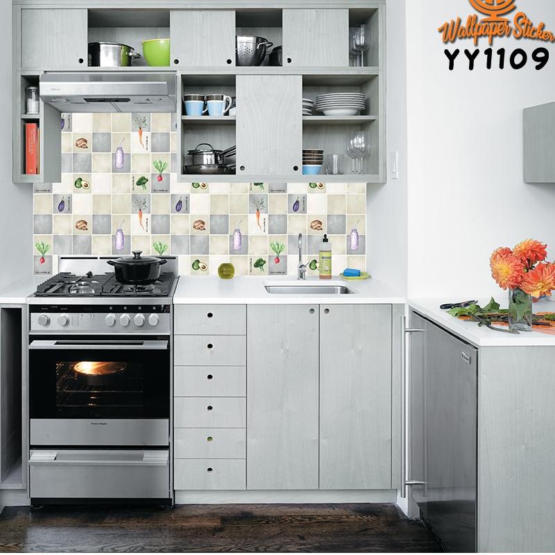 Jual New Trend--Wallpaper Sticker Dapur Wallpaper Stiker Kamar Mandi ...