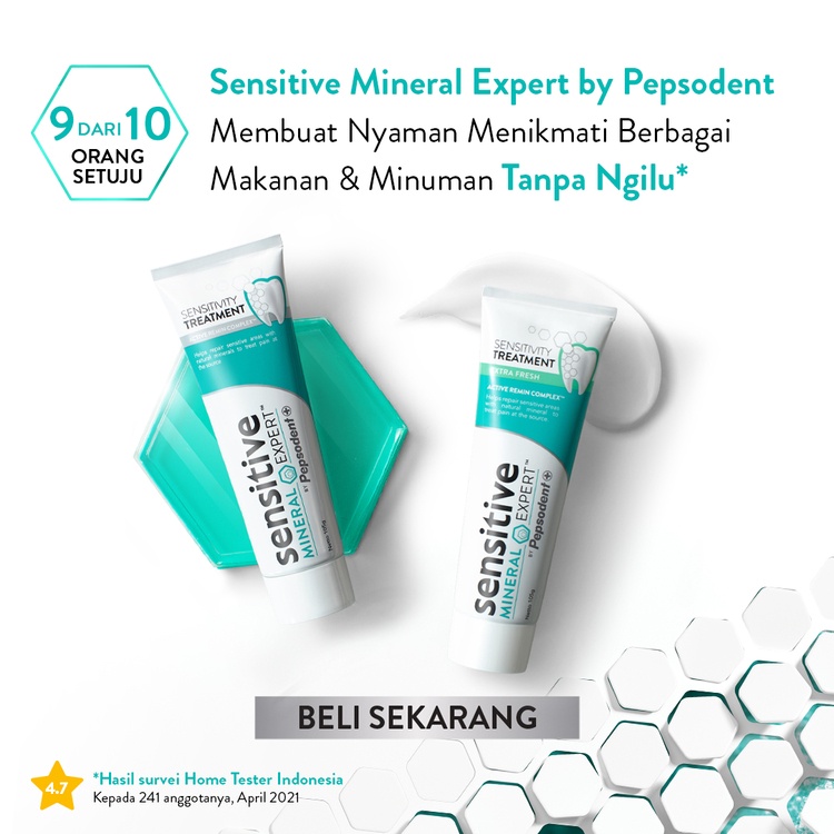Jual Pepsodent Sensitive Mineral Expert Pasta Gigi Sensitivity ...