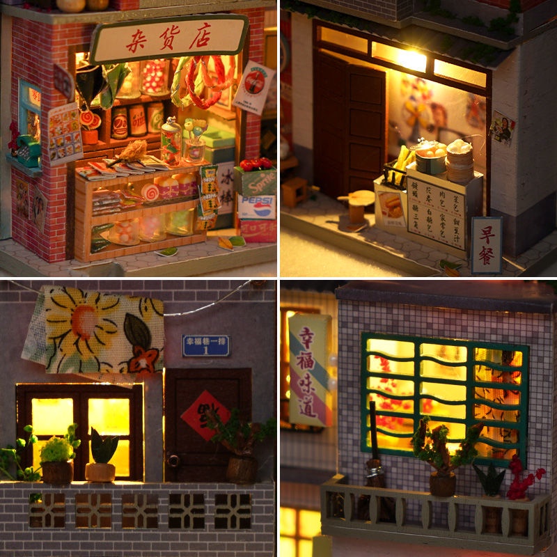 Jual Mainan Miniatur Rumah Kabin 3d Handmade diy Gaya China Untuk ...