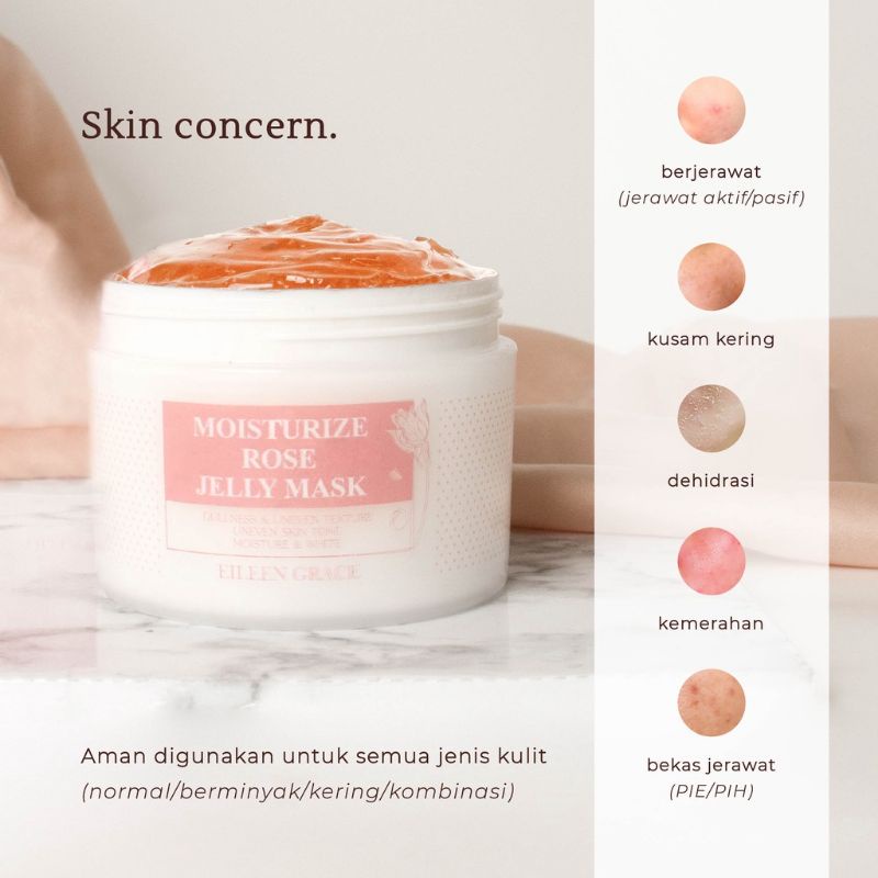 Jual [SHARE IN JAR] Eileen Grace Rose Jelly Masker Mawar | Masker ...