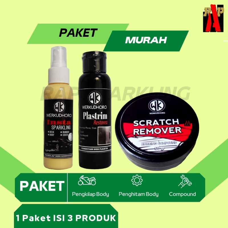 Jual Paket Poles Body Motor & Mobil / Pengkilap Body / Penghitam Body ...