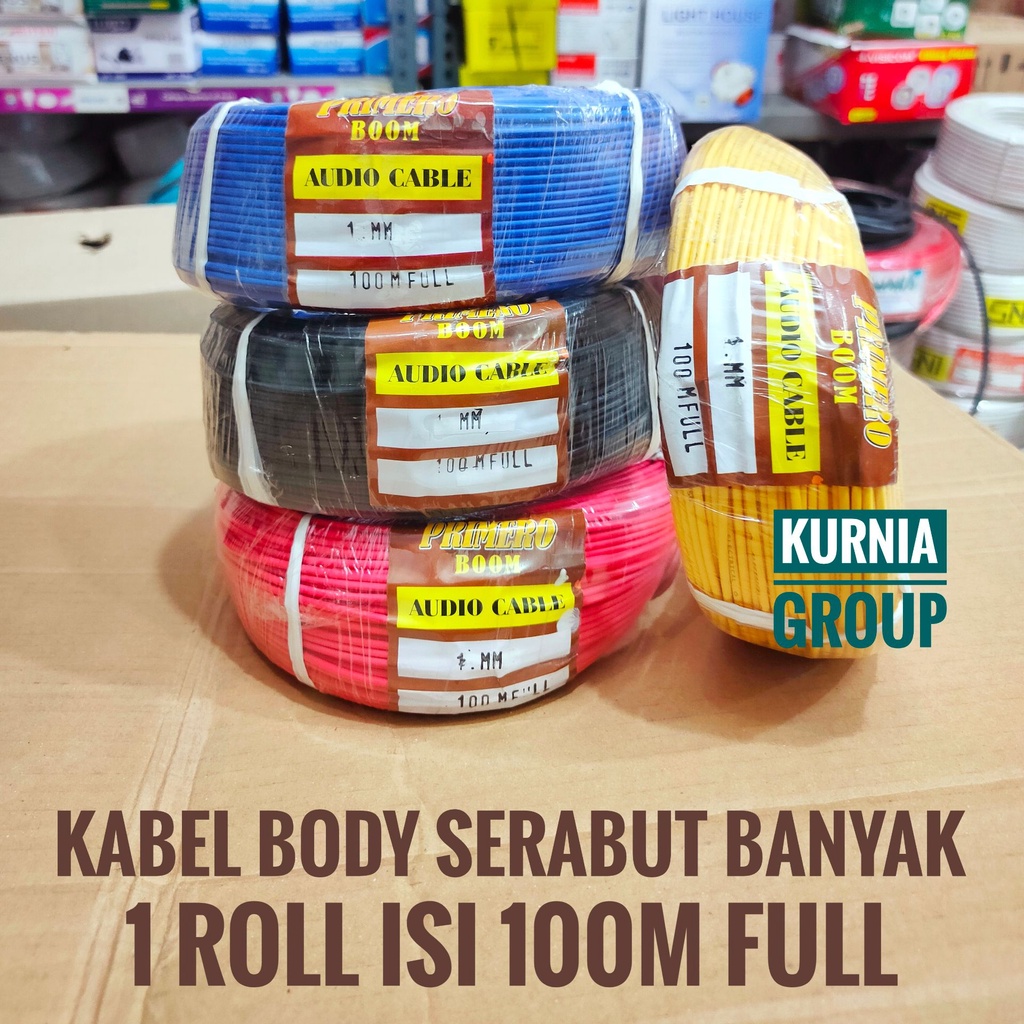 Jual Kabel NYAF 1mm Serabut Kabel Body Serabut NYAF 1 x 1mm Listrik Harga Per Roll 100M Cable ...