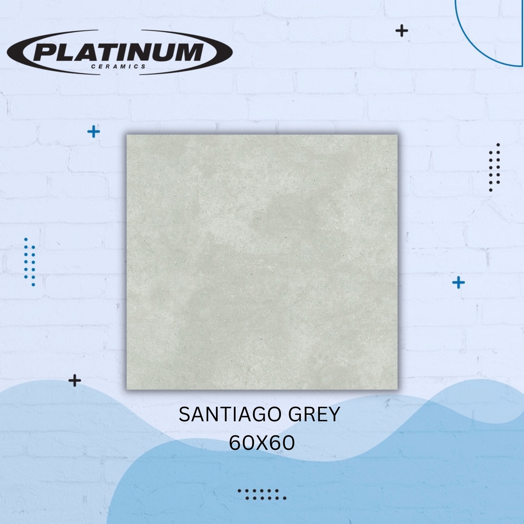 Jual KERAMIK PLATINUM ASIA TILE 60X60 SANTIAGO REC GREY MATT LANTAI ...