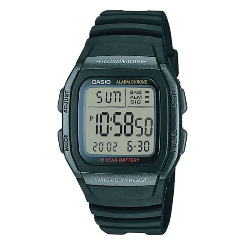 Jual CASIO PRIA DIGITAL W-96H-1BVDF / CASIO W96H-1B ORIGINAL & GARANSI | Shopee Indonesia