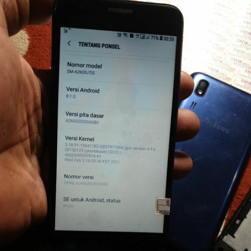 Jual mesin samsung a2 core a260g normal tested | Shopee Indonesia