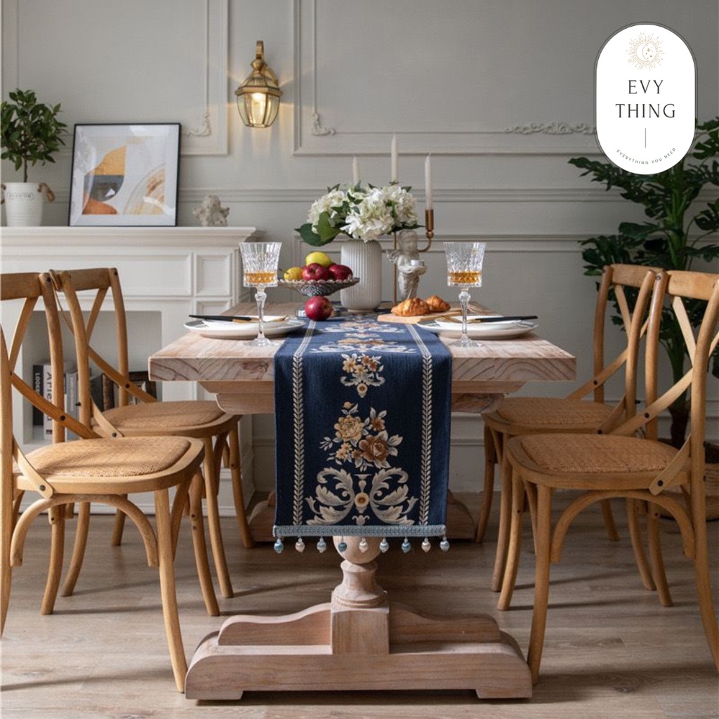 Jual EvyThing Taplak Meja Tamu Panjang Taplak Meja Tengah Table Runner ...