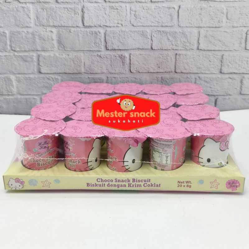 Jual Hello Kitty Choco Snack Biscuit MINI (1 pack isi 20 pcs) | Shopee ...