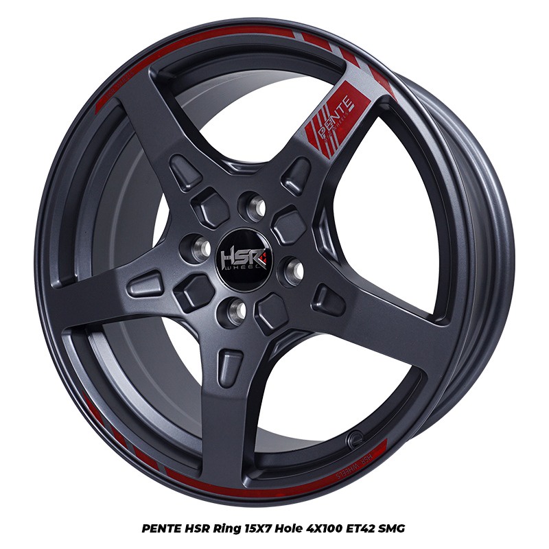 Jual Velg Mobil Ring 15 Pelk Racing Baru HSR PENTE R15 Lebar 6.5 Hole 4x100 Offset 42 | Shopee ...