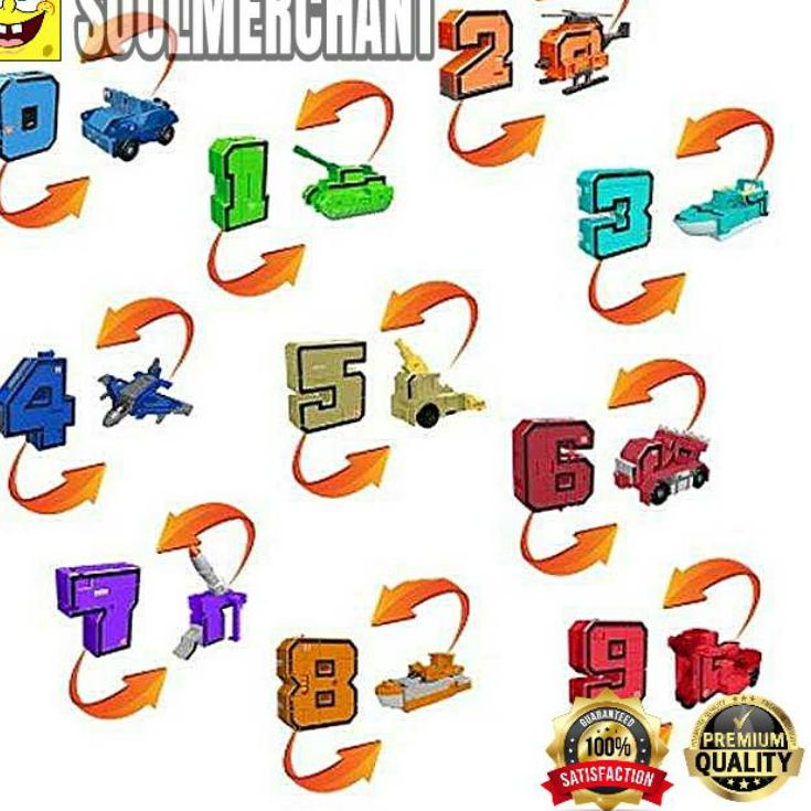 Jual [58] TRANSFORMERS POCKET MORPHER MORPHERS NUMBER SET 0 1 2 3 4 5 6 ...