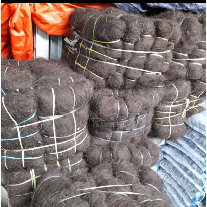 Jual ijuk aren halus resapan air 1 bal (10ikat) / ijuk saringan air ...