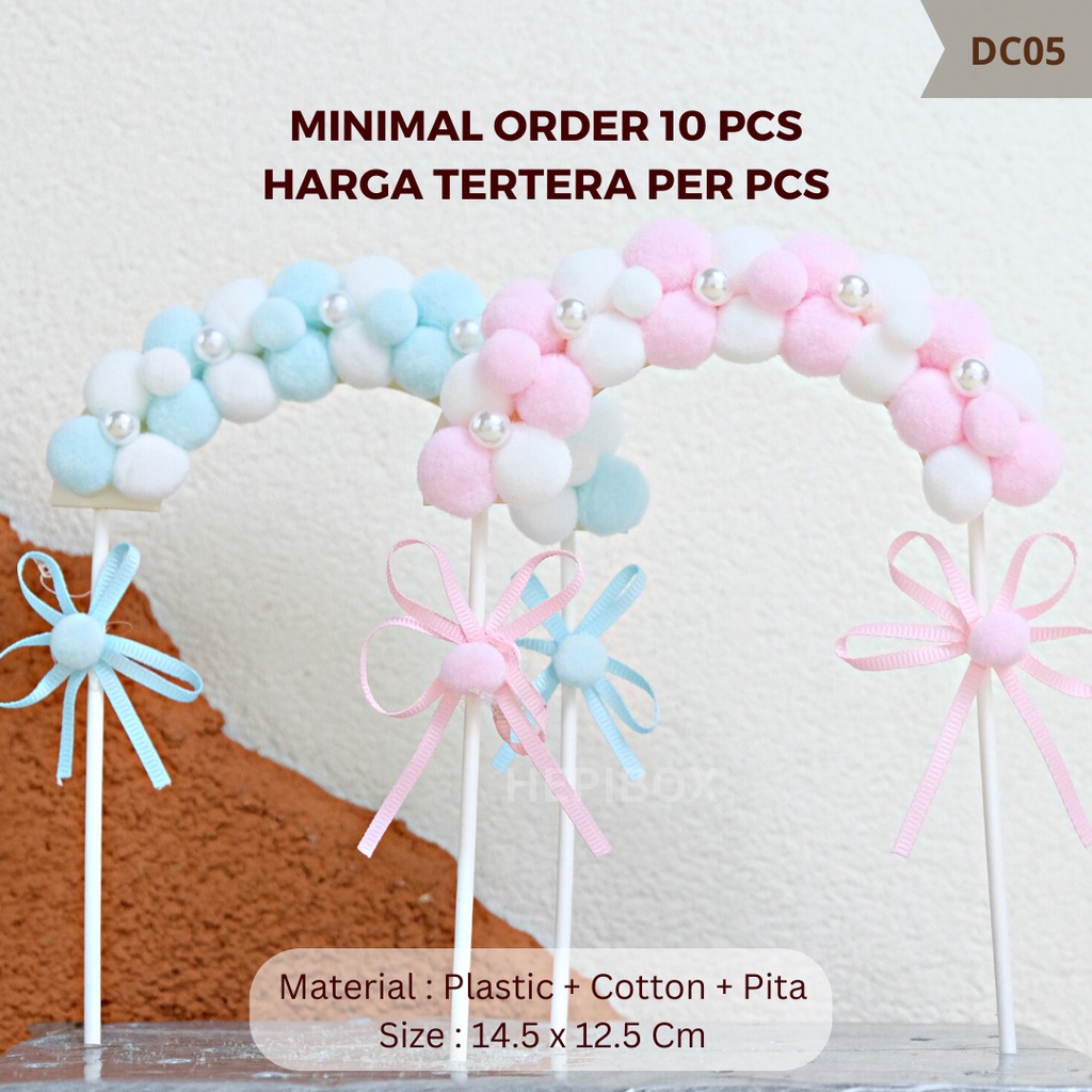 Jual Cake Topper Bola Awan / Tusukan Hiasan Kue / Dekorasi Kue Tart I ...