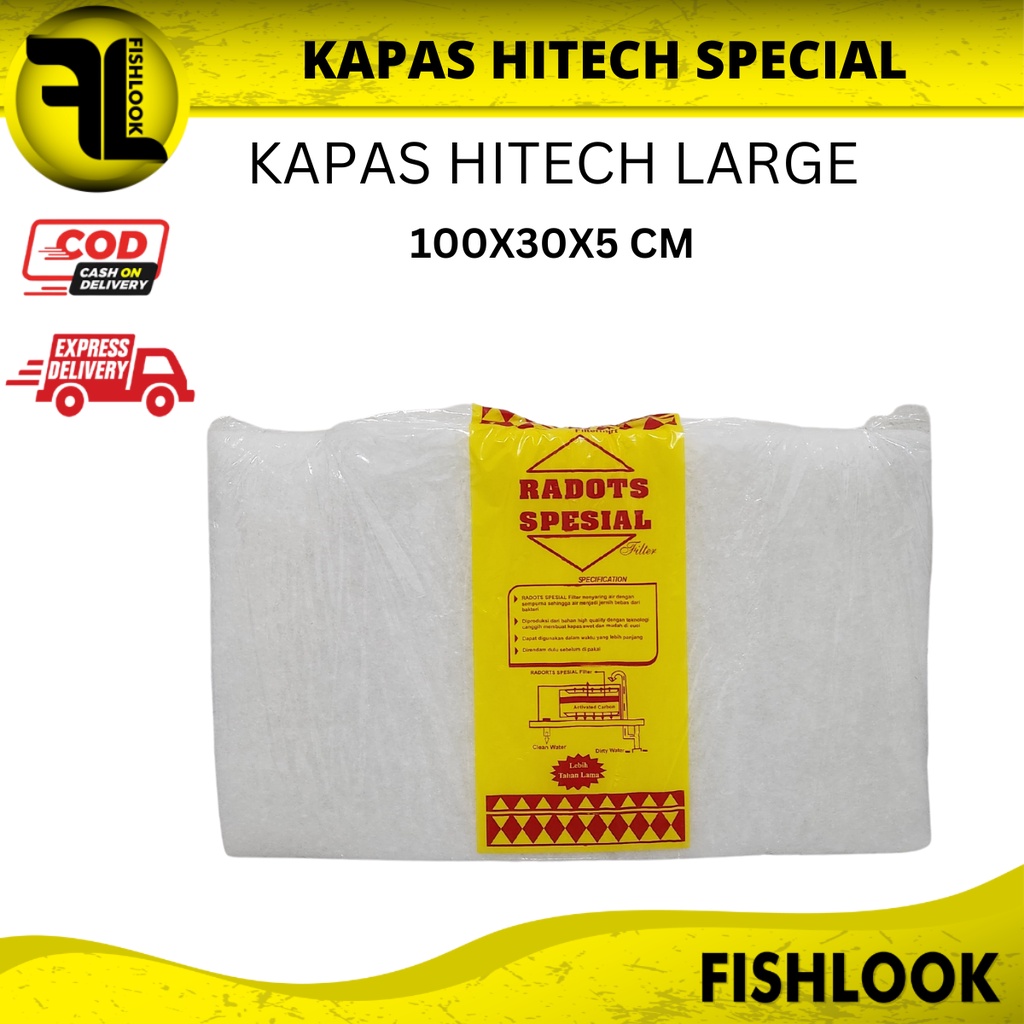Jual Kapas Hitech LARGE BESAR Dakron Busa Filter Aquarium Hi-Tech ...