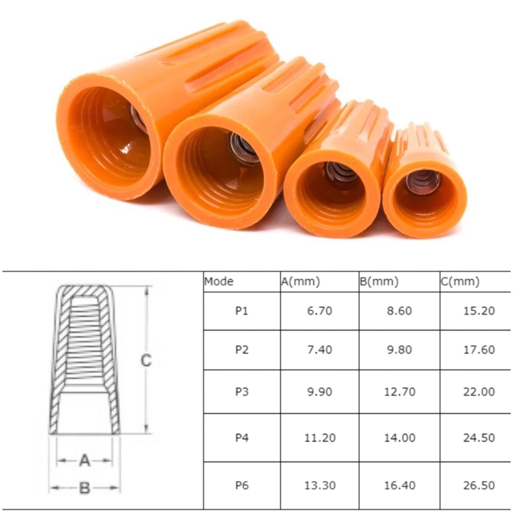 Jual Lasdop Putar Penyambung Kabel Listrik Wire Connector Crimping Cap ...