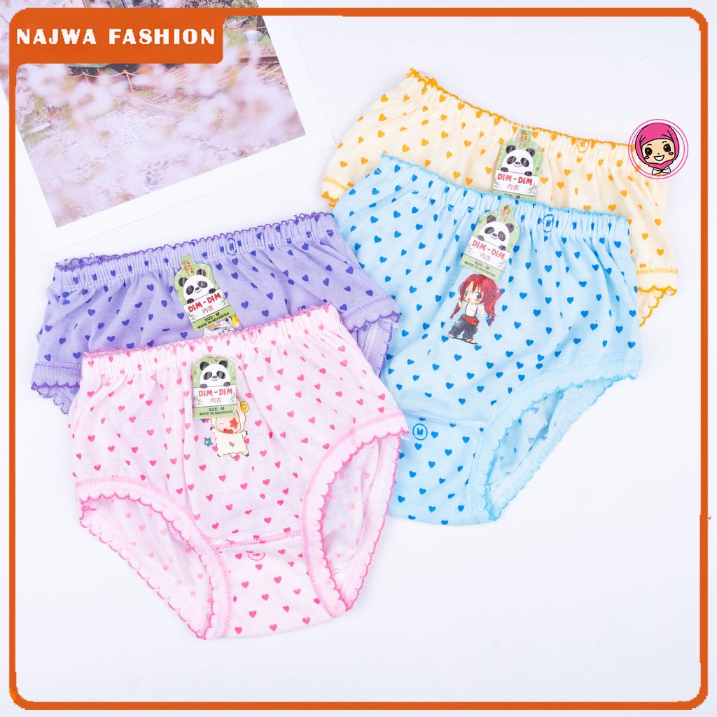Jual NAJWA - Celana Dalam Anak Perempuan Lucu DIM DIM / CD Anak Motif ...