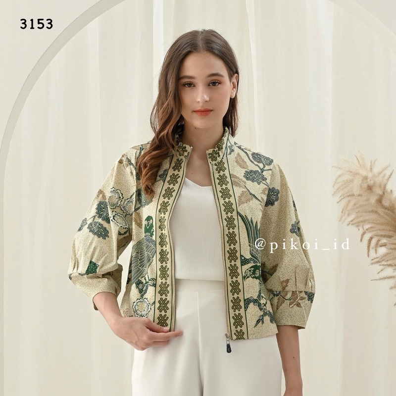 Jual Bomber jaket Batik modern cewek murah / batik kantor wanita ...
