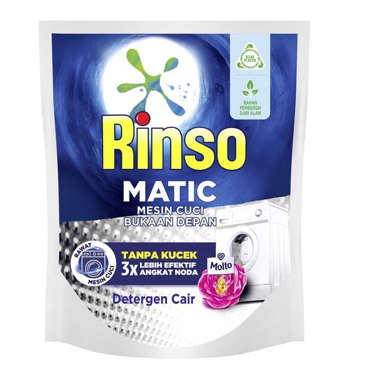Jual Rinso Matic Deterjen Cair Bukaan Depan 1.45 Liter Multi Pack ...