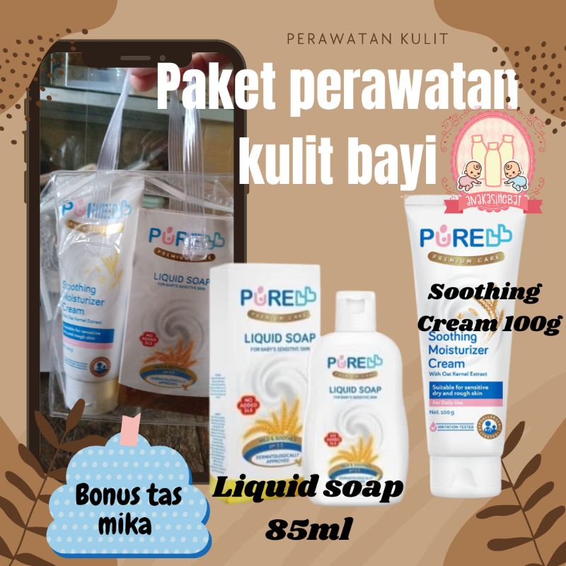 Jual PAKET HEMAT PERAWATAN KULIT BAYI SENSITIF DARI PURE BB (LIQUID ...
