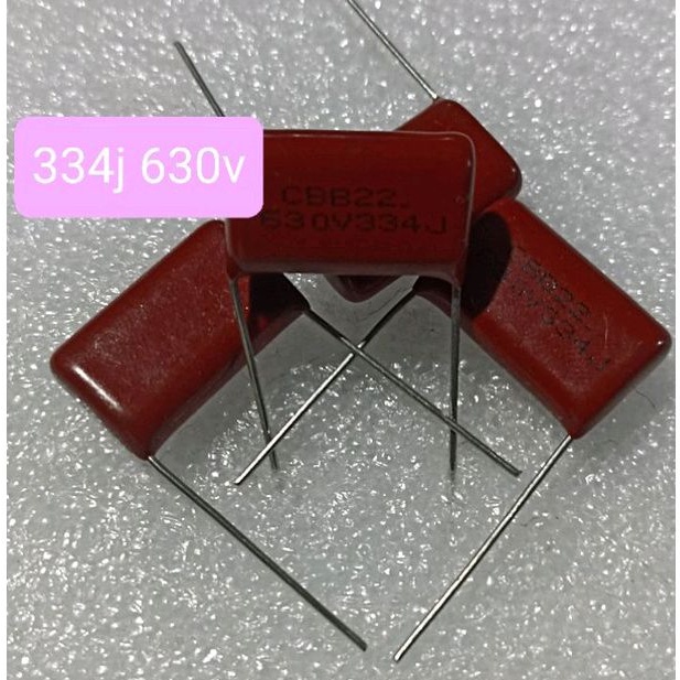 Jual KAPASITOR MILAR 334J 630V CBB22 334 J 630 VOLT MYLAR 334J 630 V | Shopee Indonesia