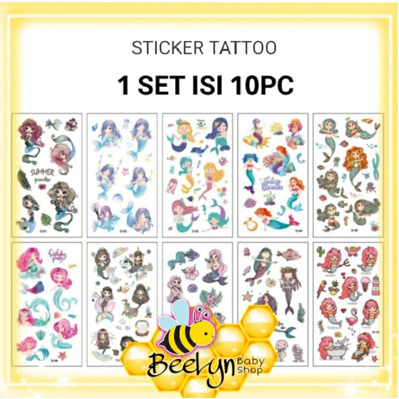 Jual BEELYN - sticker tattoo anak (1set isi 10) | Shopee Indonesia