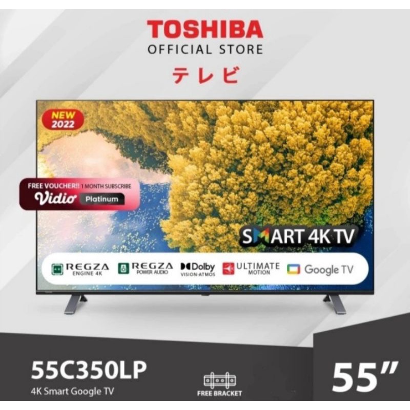 Jual LED Smart 4K Google TV 55" Toshiba 55C350LP | 55 inch digital ...
