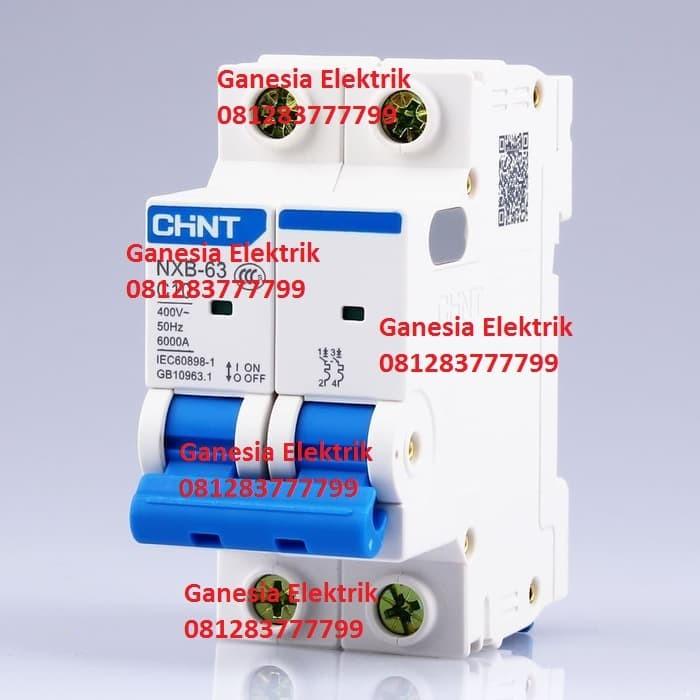 Jual Listrik Mcb Chint Eb 2P / 2 Phase 4,5Ka 1A 2A 4A 16A 20A 32A 40A 50A 63A 4.5Ka | Shopee ...