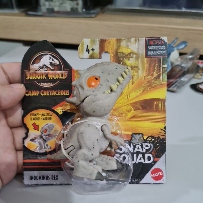 Jual snap squad jurrasic world camp cretaceous indominus rex grey gray ...