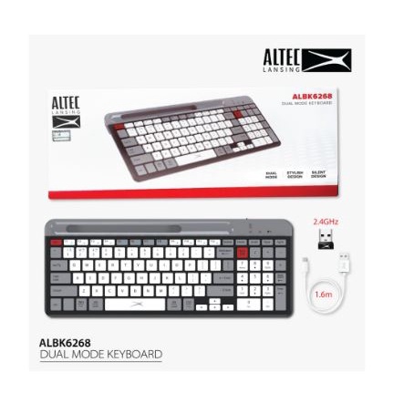 Jual Keyboard altec lansing wireless 2.4ghz bluetooth mode 100 keys ...