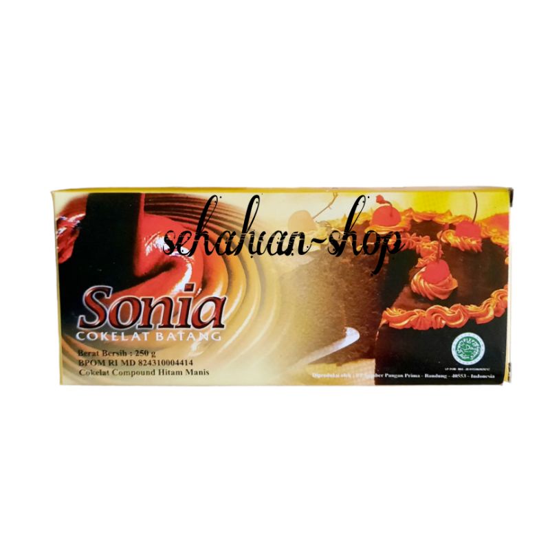 Jual Coklat Batang sonia 250gr - Coklat Block Compound | Shopee Indonesia