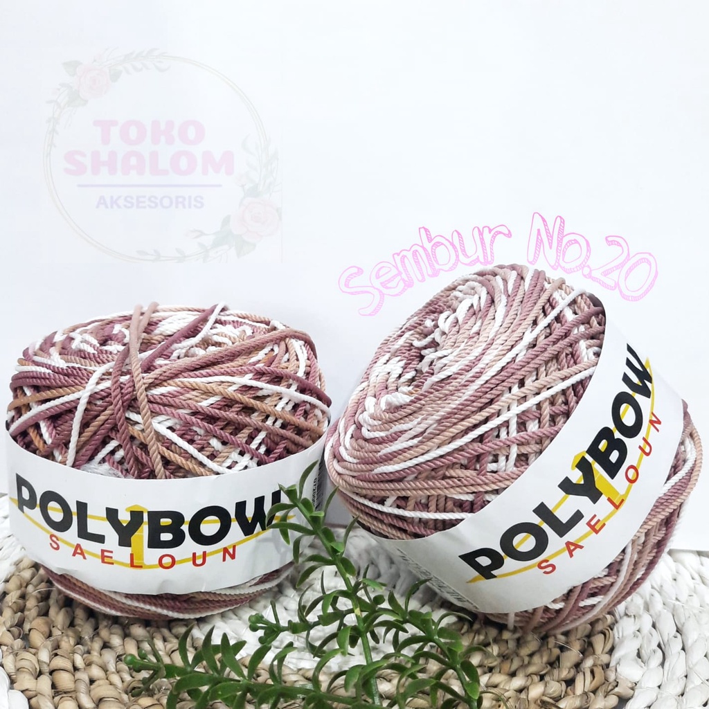 Jual BENANG RAJUT POLYBOW SEMBUR/BENANG RAJUT MIX 20/BENANG KASUR ...