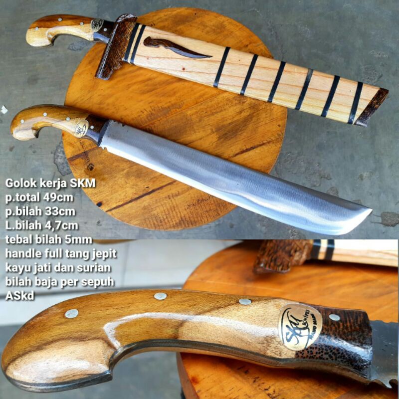 Jual Rawis Termurah Golok Cibatu/ pemotong kayu dan bambu/ asli baja ...