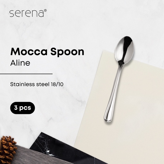 Jual Sendok Kopi Stainless Steel Serena Aline – Mocca Spoon 3 Pcs ...