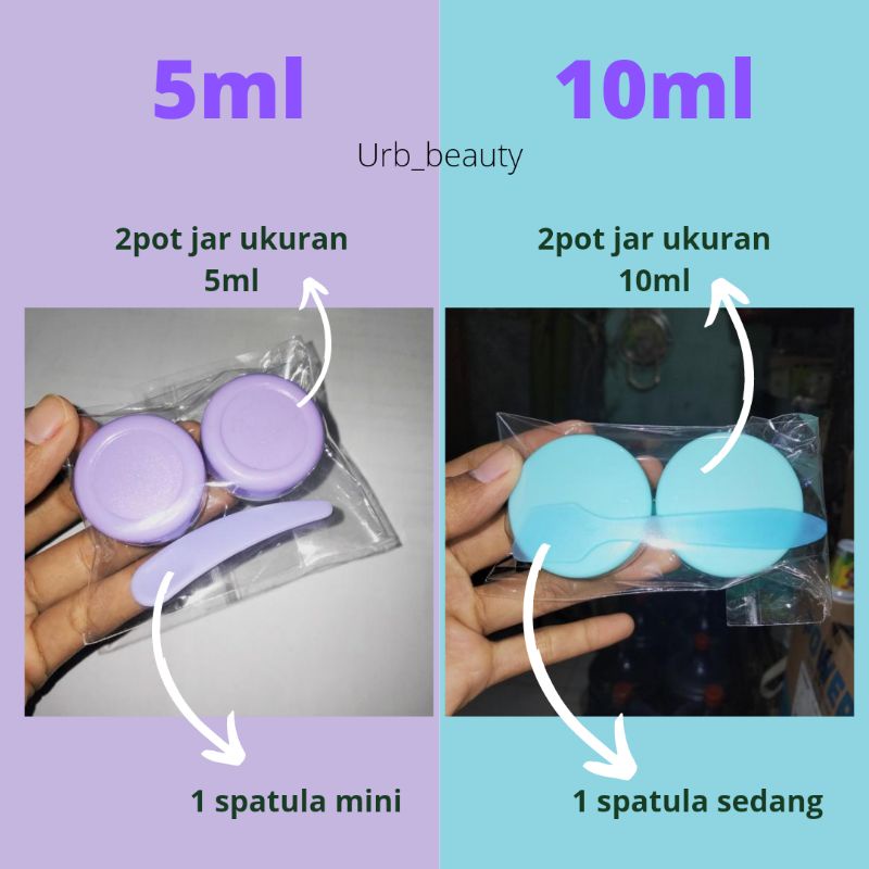 Jual urb- Pot jar pot cream tempat cream tempat skincare 5ml dan 10ml ...
