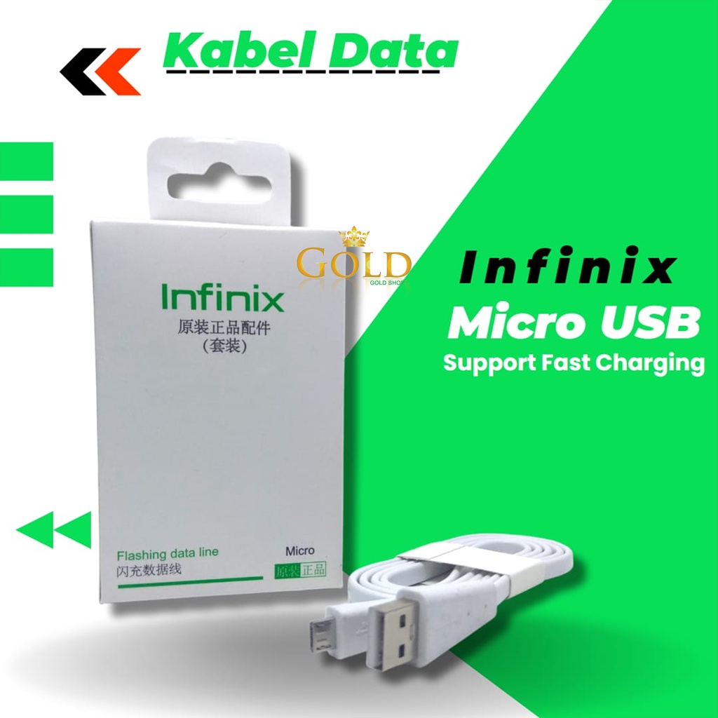 Jual Kabel Data infinix Micro usb Original 100% Fast Charging | Shopee ...