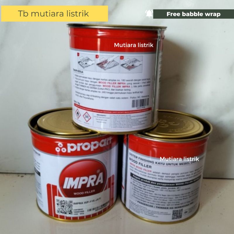 Jual Impra kayu Jati Kamper 1kg Dempul Kayu Propan Impra Wood Filler ...