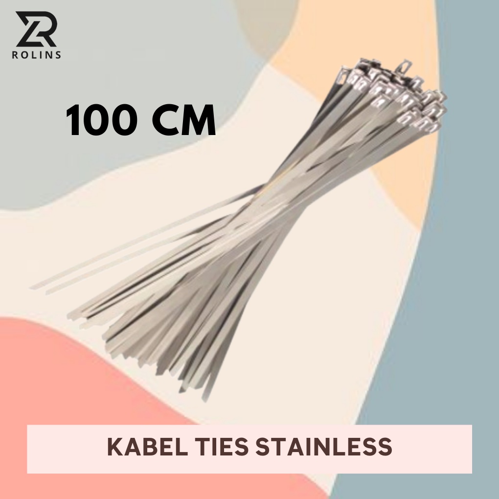 Jual Kabel Ties Stainless 100 cm Cable Ties Tis Anti Karat 1 meter SUS ...