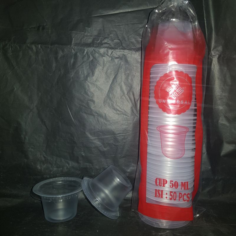 Jual GELAS CUP AGER/AGAR - PUDING - JELLY 50 ML & 65 ML + TUTUP ISI 50 ...