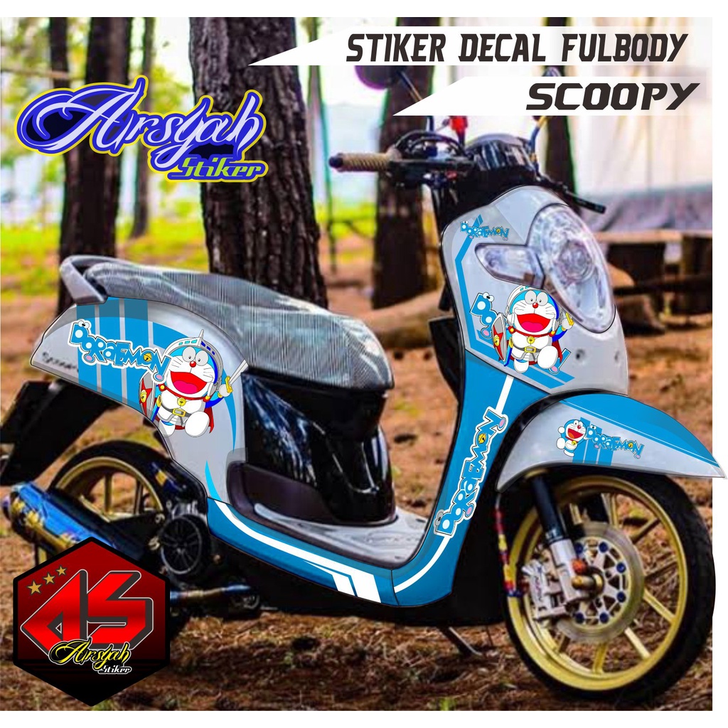 Jual Decal scoopy Doraemon full body Full Blok Decal Scopy Dekal New Fi ...