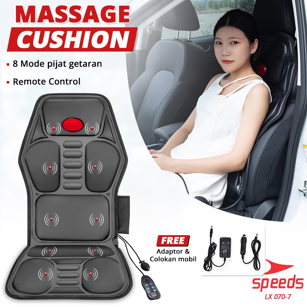Jual SPEEDS Kursi Pijat Massager Alat Pijat Portable Mobil Terapi ...