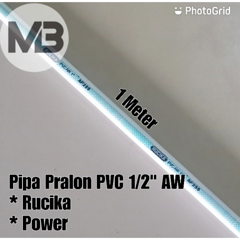 Jual Pipa Pralon Pvc 1/2" Inch Tipe AW Per 1 Meter | Shopee Indonesia