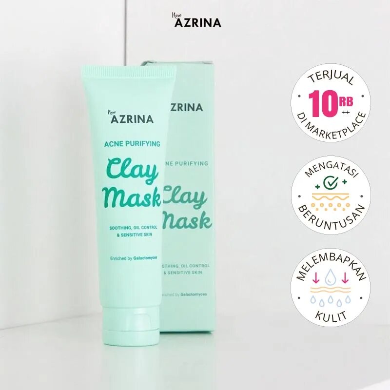 Jual AZRINA Acne Purifying Clay Mask 50ml | Shopee Indonesia