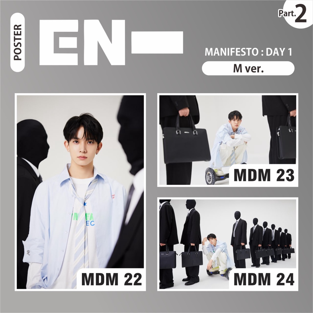 Jual POSTER KPOP ENHYPEN MANIFESTO DAY 1 - M VER PART 2 | Shopee Indonesia