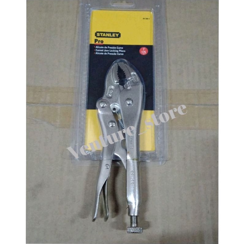 Jual Tang Buaya 7" Stanley 84-368 Pliers Locking Curve Jaw-7" | Shopee Indonesia