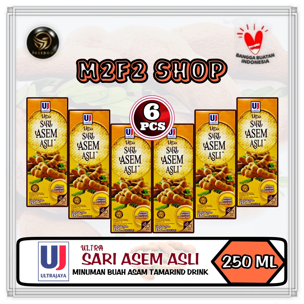 Jual Ultra Minuman Sari Asem Asli | Kotak UHT - 250 ml (Kemasan 6 Pcs ...