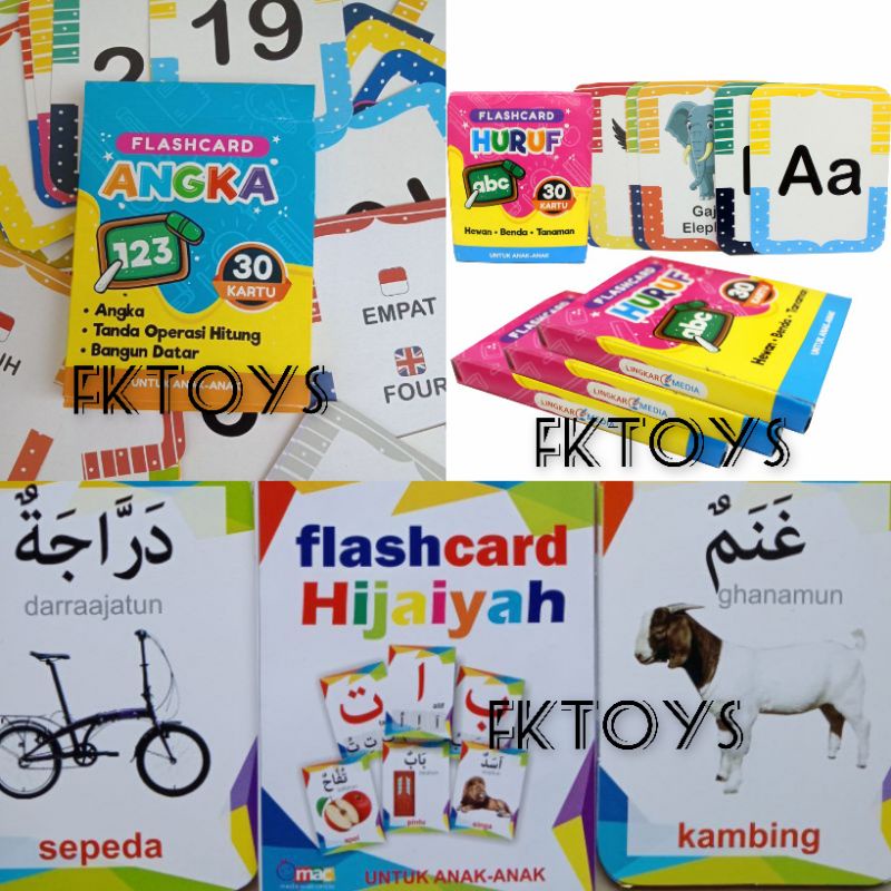 Jual Kartu Abjad,Angka,Hijaiyah_Flash card | Shopee Indonesia