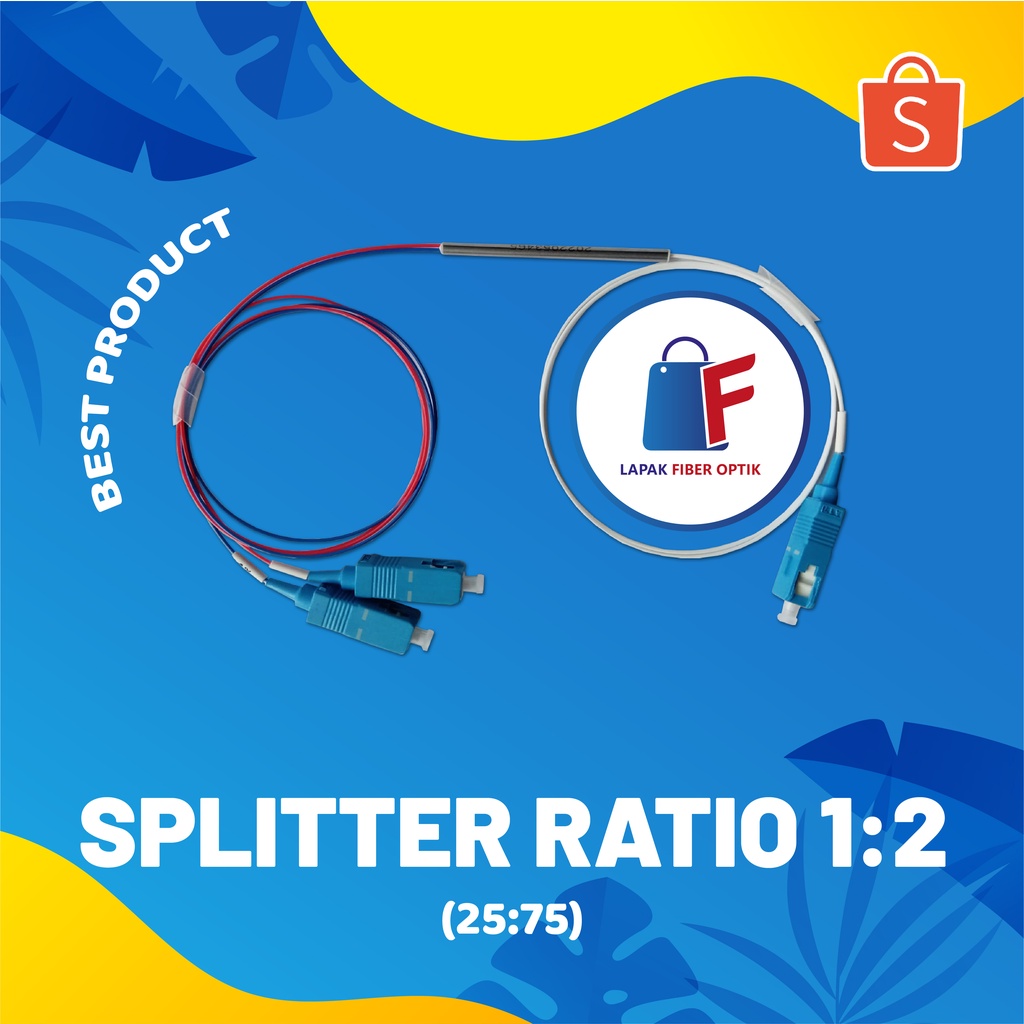 Jual Splitter ratio 25:75/Spliter PLC Rasio 75:25 | Shopee Indonesia