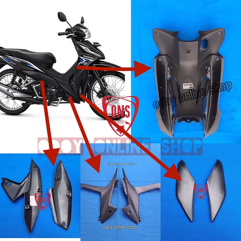 Jual Paket Cover dek body kasar Revo fit Fi dan Revo X Revo injeksen ...