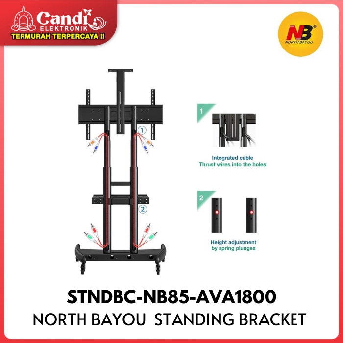 Jual NORTH BAYOU Bracket Tv Standing STNDBC-NB85-AVA1800 | Shopee Indonesia